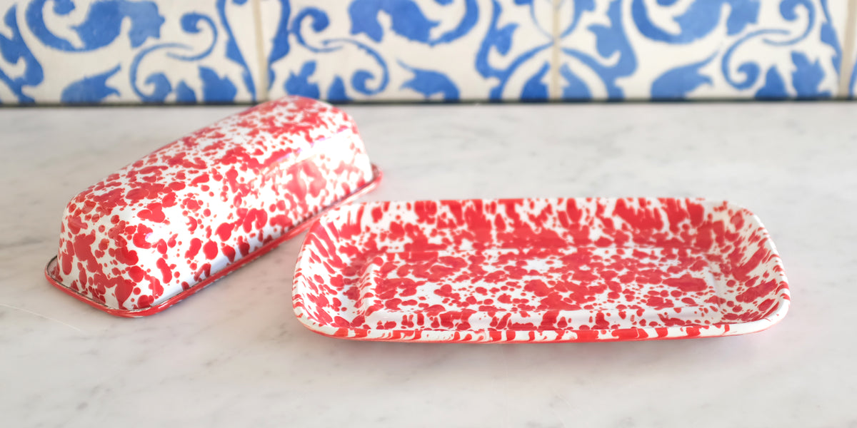 Splatterware Covered Butter Dish – Raoul Store