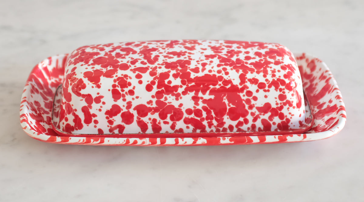 Splatterware Covered Butter Dish – Raoul Store